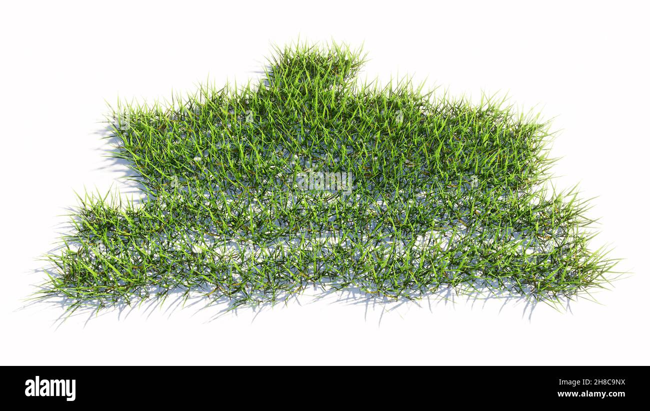 Concept or conceptual green summer lawn grass symbol shape isolated ...