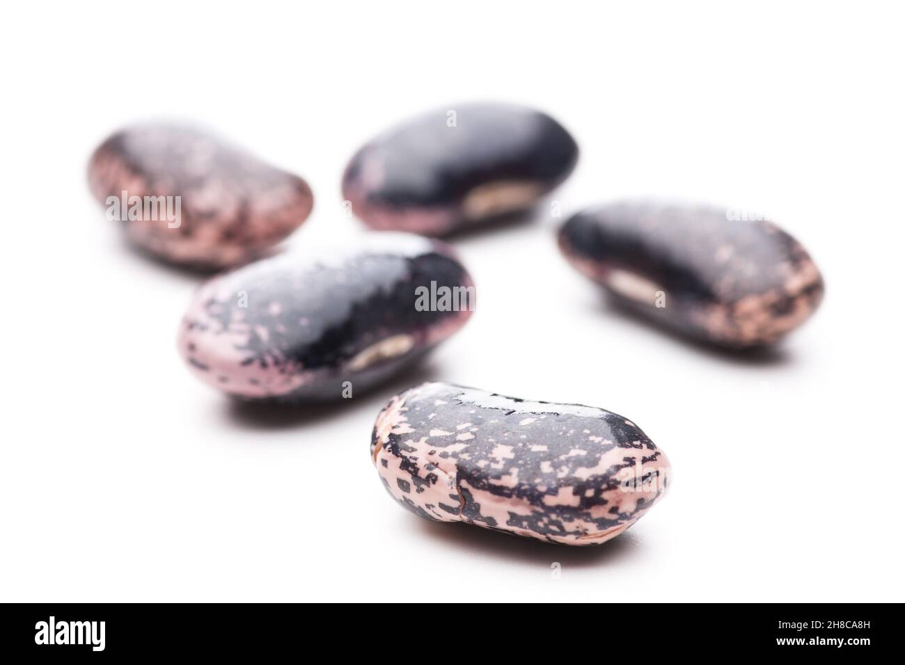 Group of several beans isolated on white background Stock Photo - Alamy