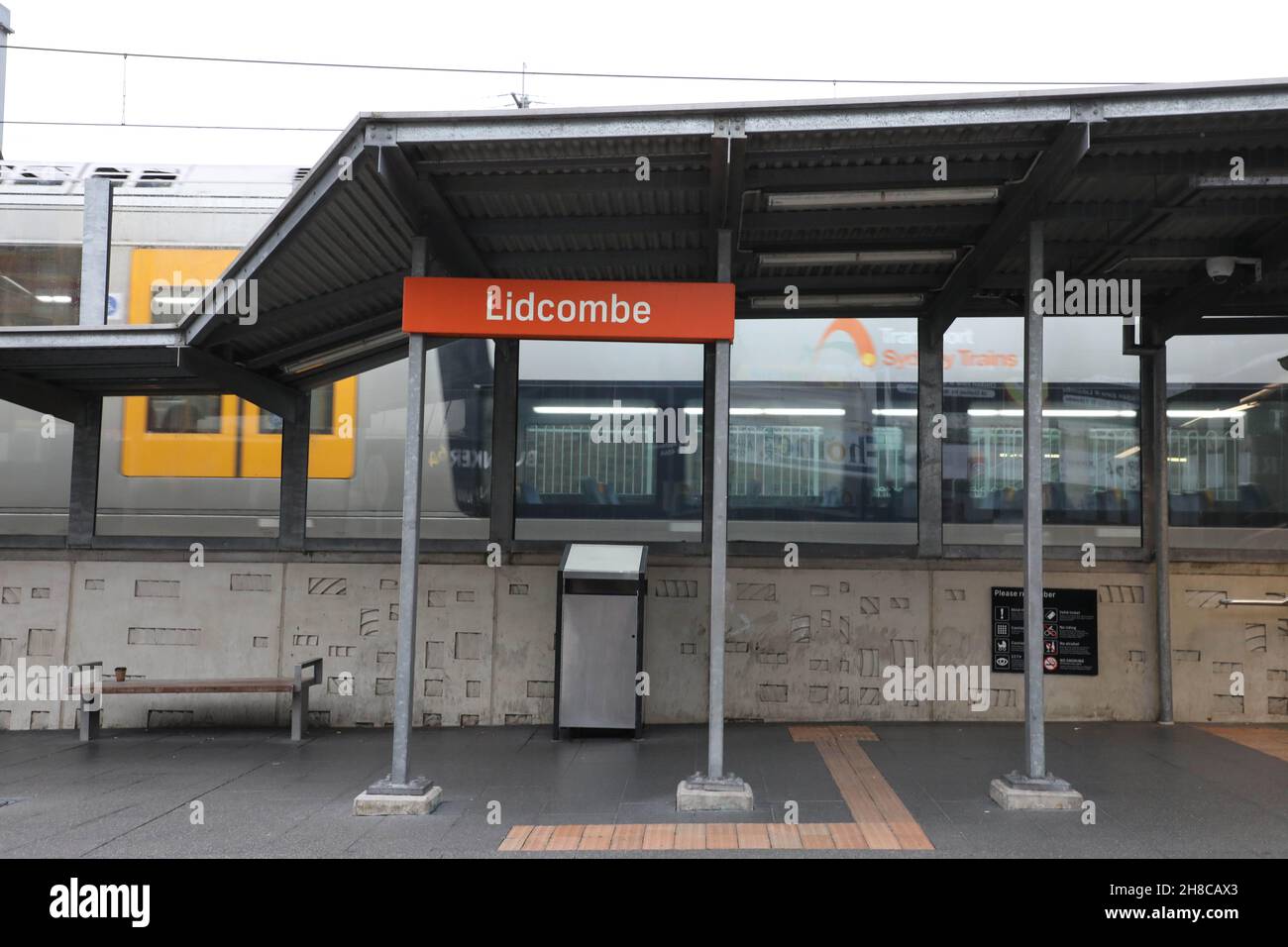 Lidcombe train station, Railway Street, Sydney, NSW, Australia Stock ...