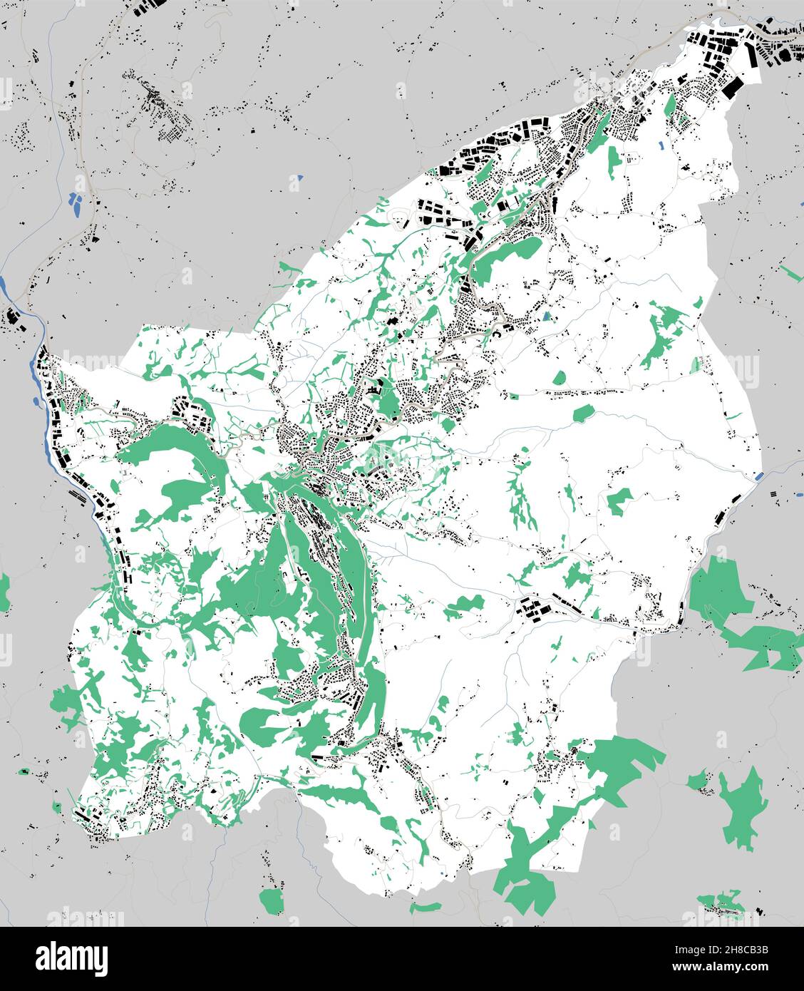 Country road in black Stock Vector Images - Alamy