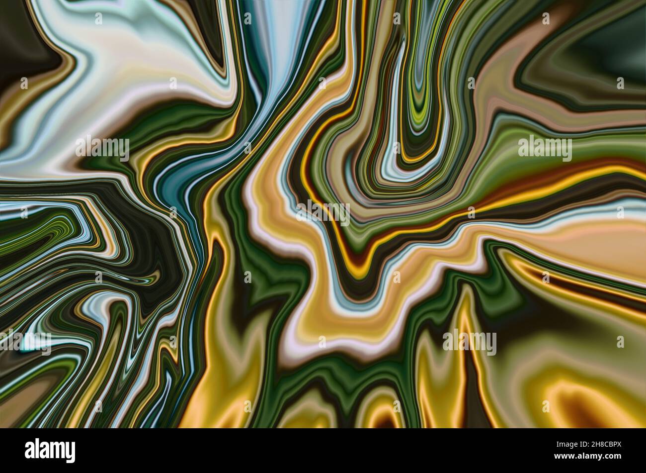 Psychedelic Colorful liquid marble fluid abstract art background design ...