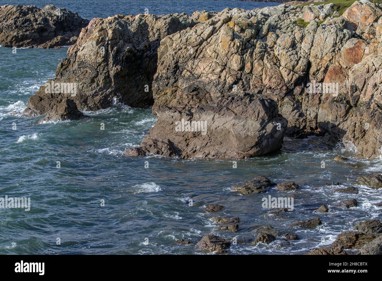 The Peninsula of Howth Head in sunny and cloudy day, hidden bay ...