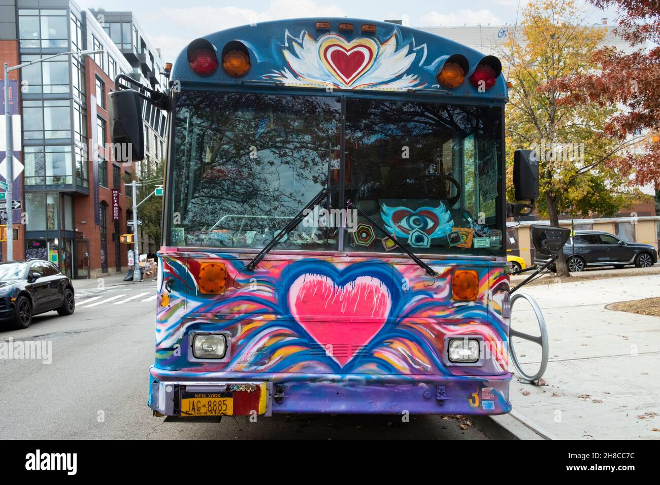 The exterior of the ART HEART BUS where children & adults can climb ...