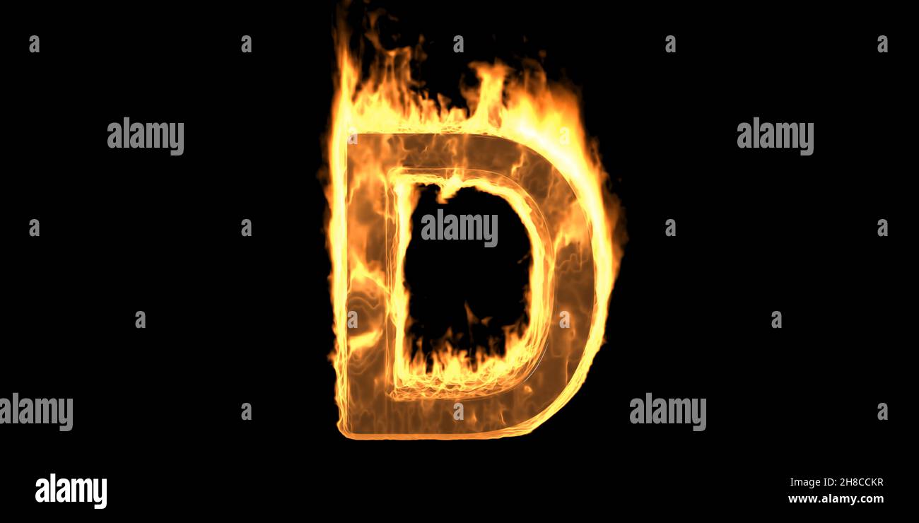Fire Letter D