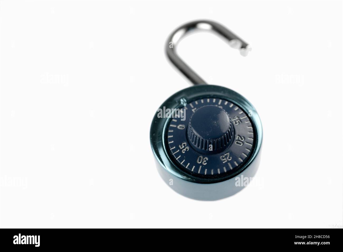 open combination lock, cut out Stock Photo - Alamy