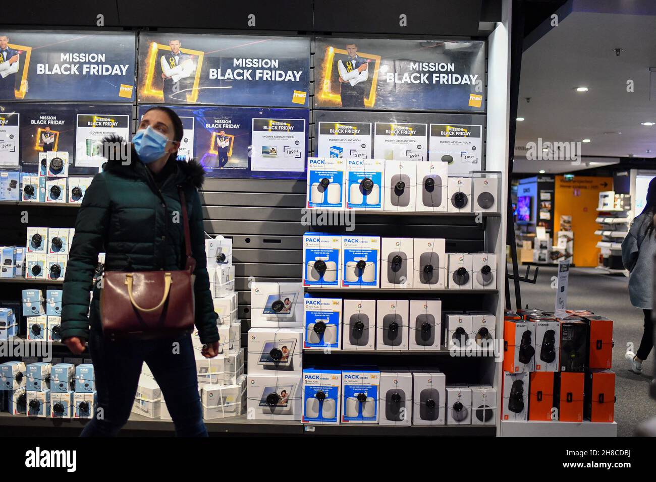 Black Friday at Fnac in the Forum des Halles in Paris, France on ...