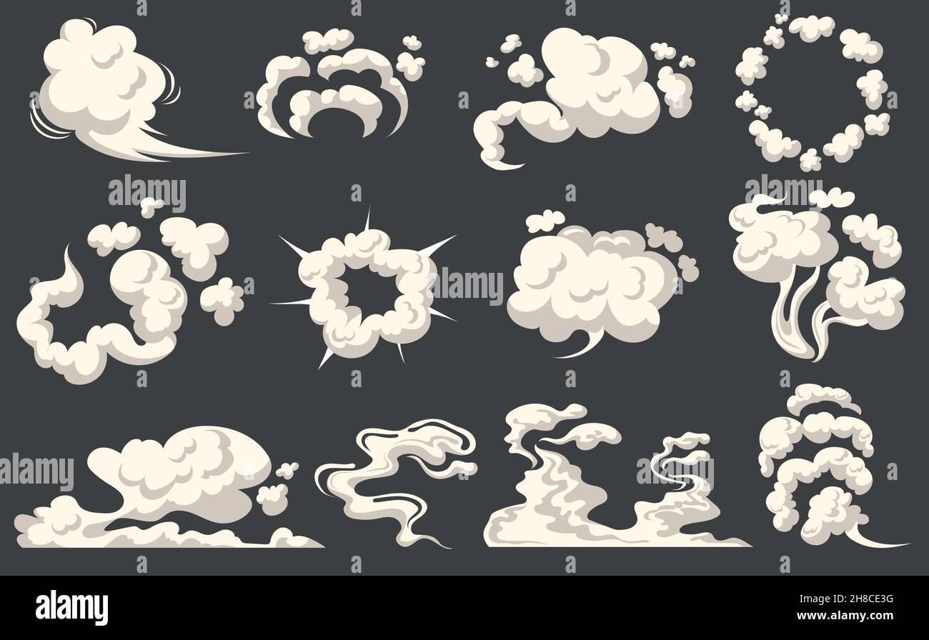 Cartoon Puff Clouds