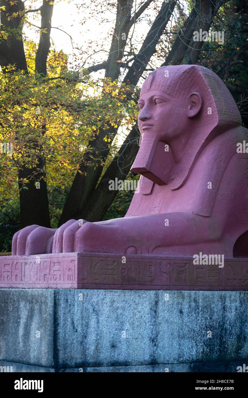 Crystal Palace Sphinx, Crystal Palace Park, London, England, UK Stock ...