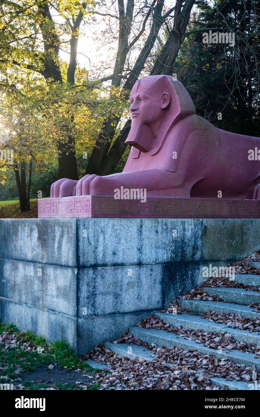 Crystal Palace Sphinx, Crystal Palace Park, London, England, UK Stock ...
