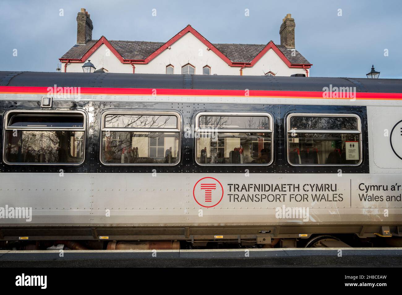 Llanfairpwll railway station.The Welsh rail station with the longest ...