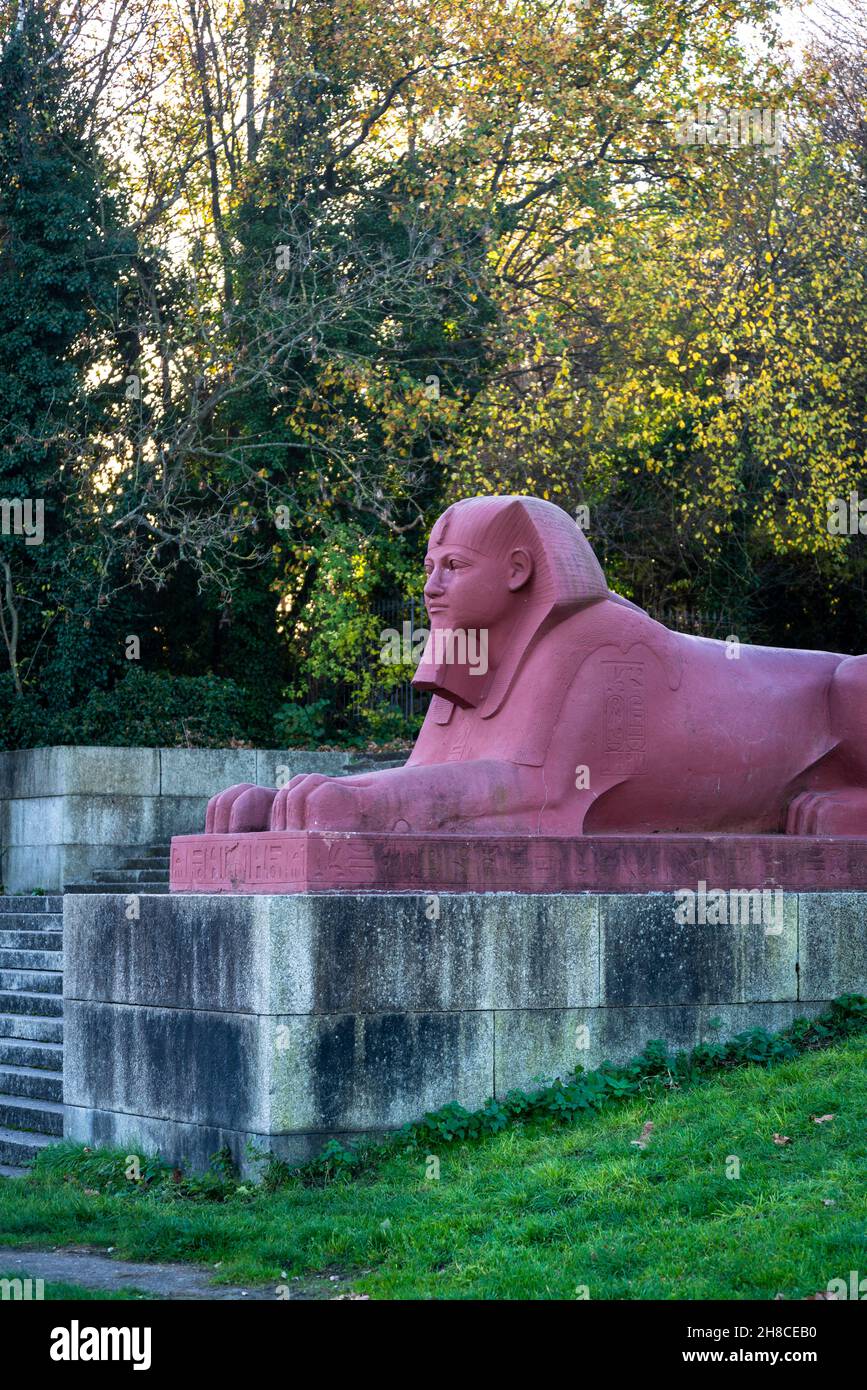 Crystal Palace Sphinx, Crystal Palace Park, London, England, UK Stock ...