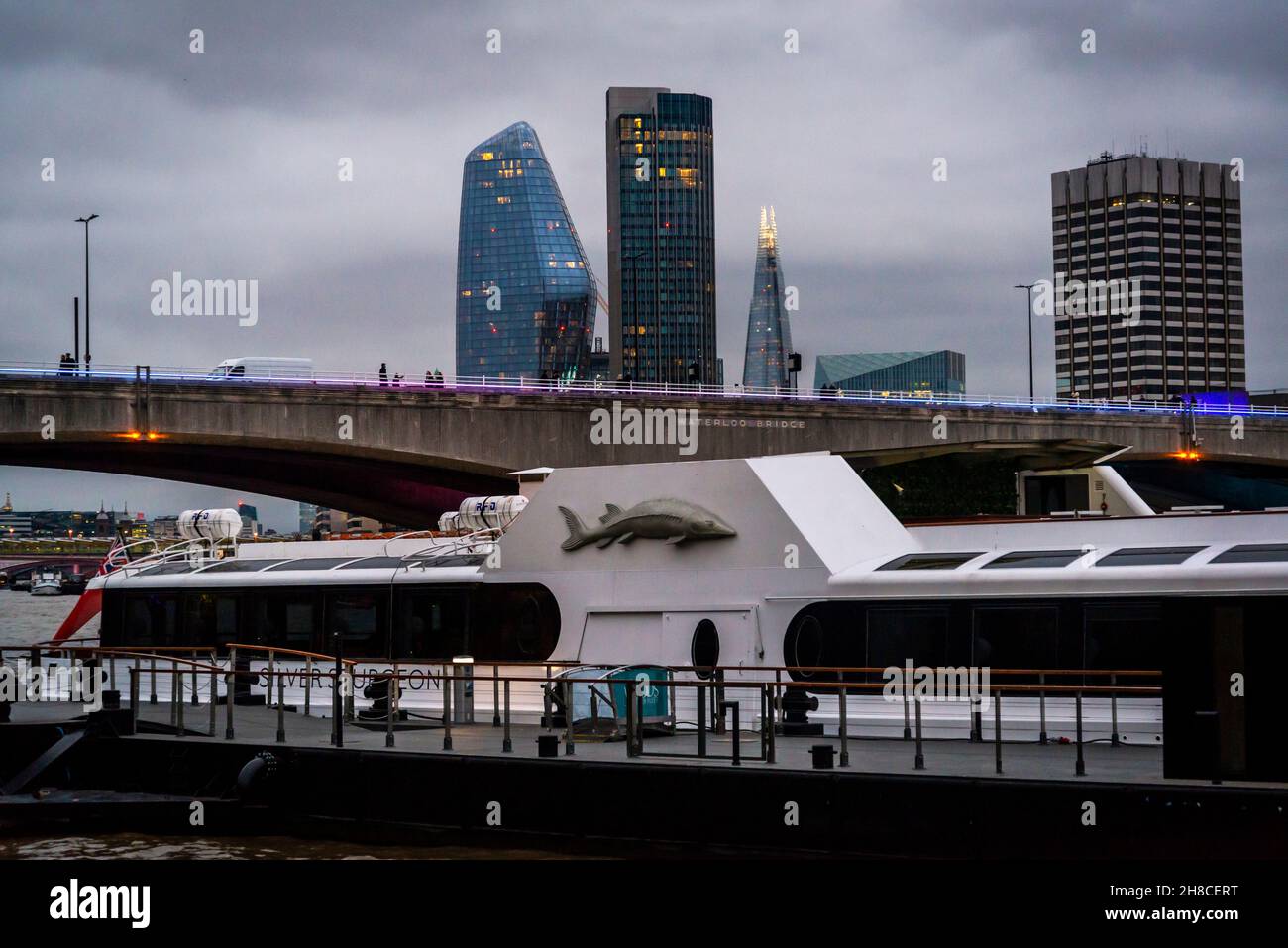 London Bridge and The Vase or The Boomerang building and The Shard ...