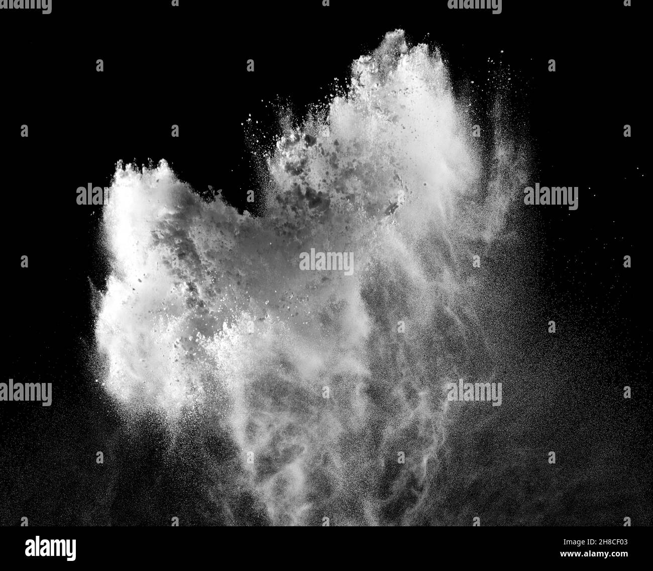 smoke powder explosion air background shape black Stock Photo - Alamy