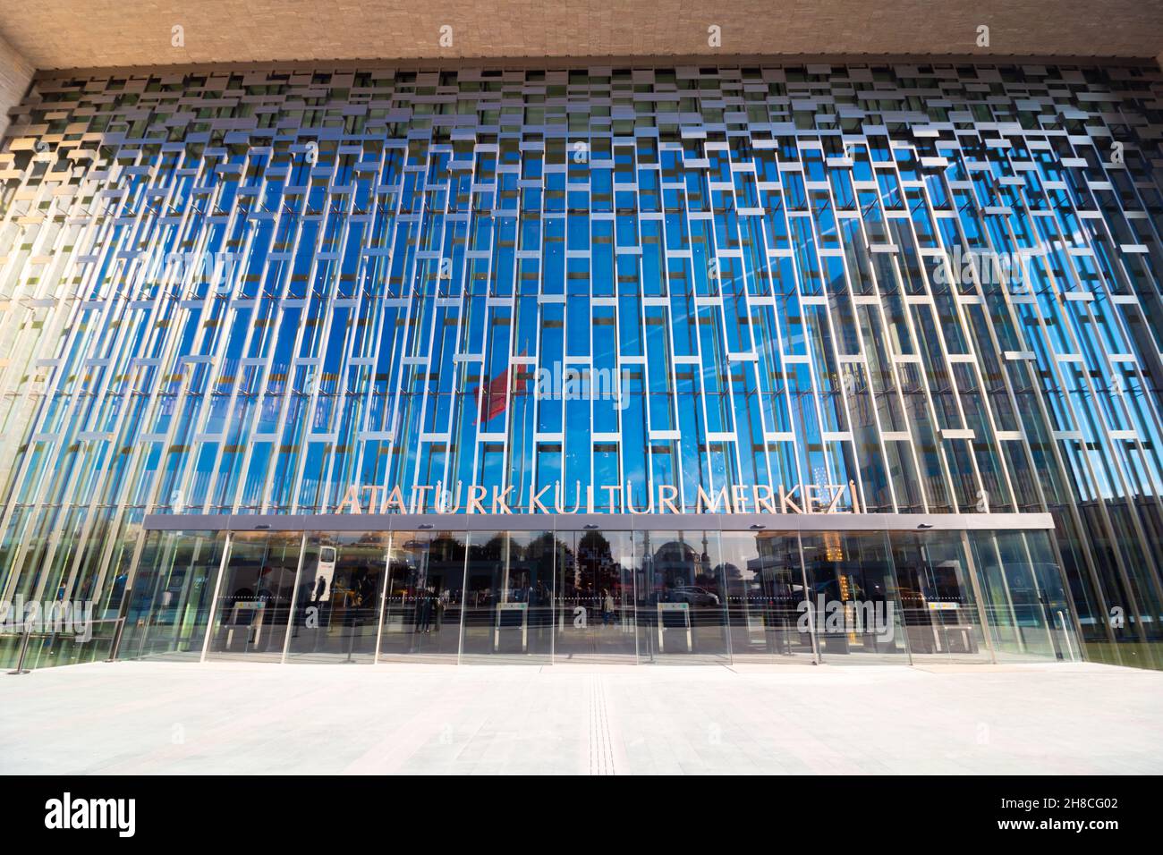 Ataturk Cultural Center. Frontage of Ataturk Kultur Merkezi or AKM in ...