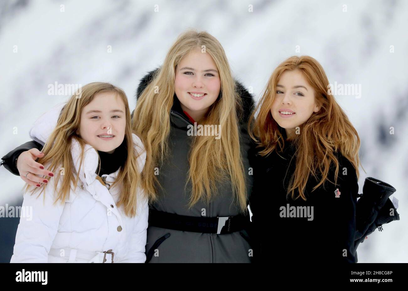 Princess Amalia, Princess Alexia and Princess Ariane of The Netherlands ...