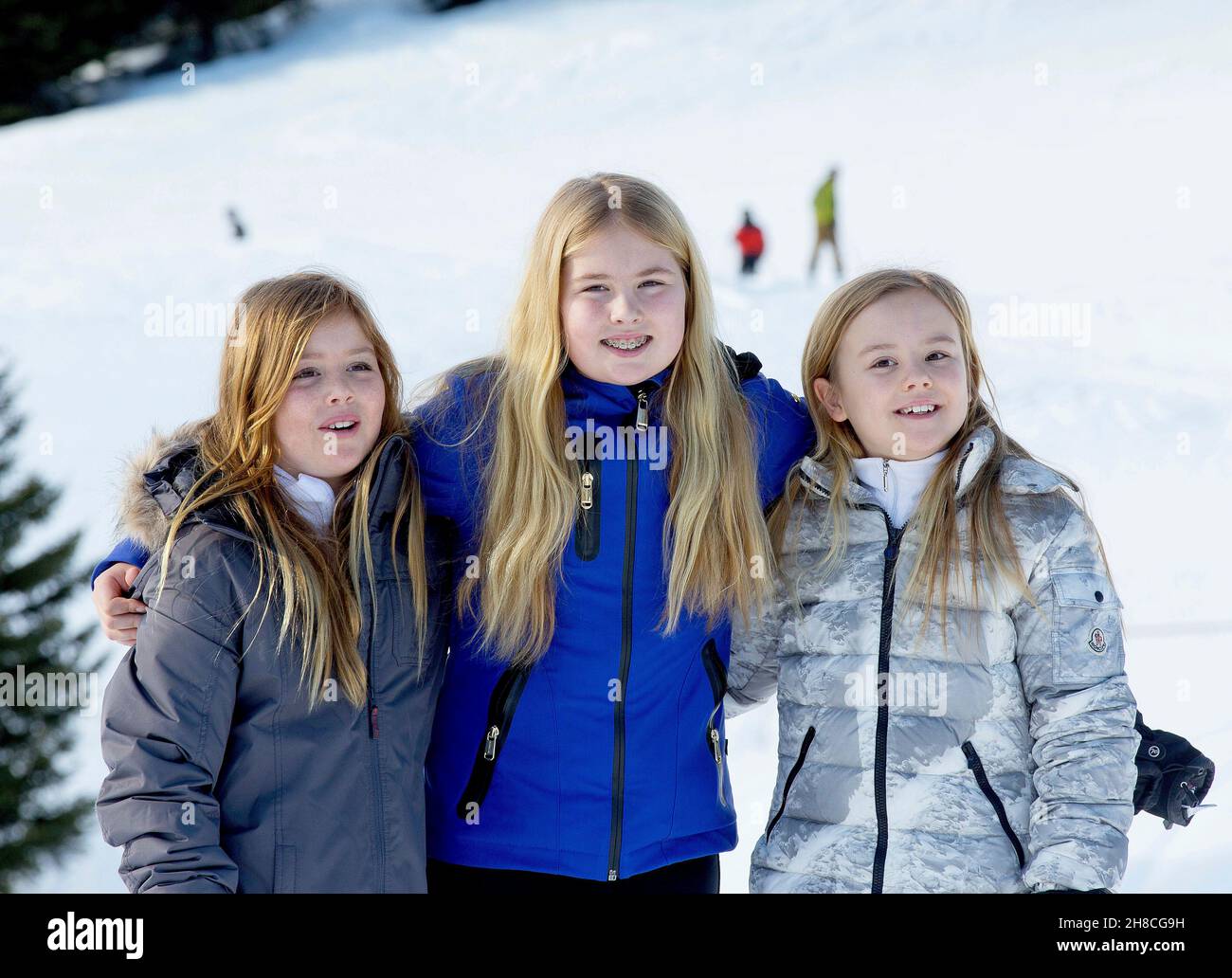 Lech, 22-02-2016 Princess Alexia, Princess Amalia and Princess Ariane ...