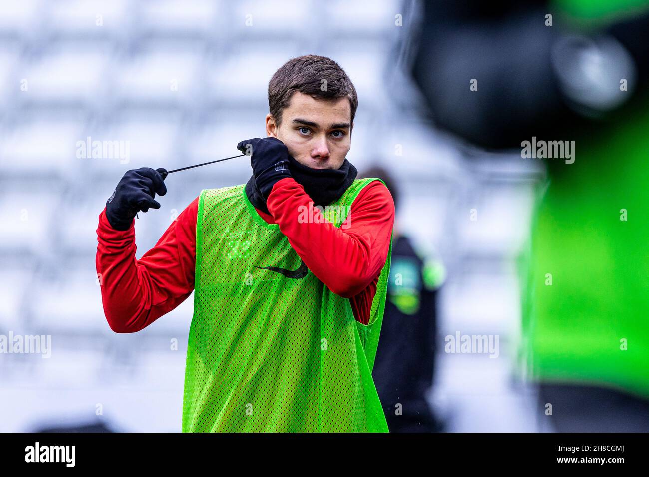 Odense, Denmark. 28th Nov, 2021. Leo Walta of FC Nordsjaelland is ...
