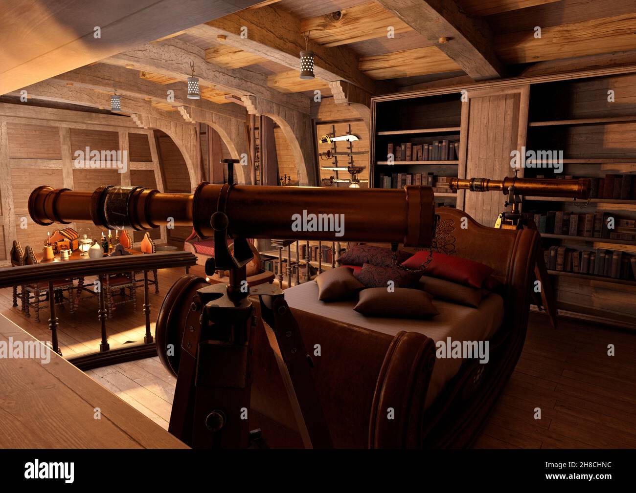 Pirate ship interior hi-res stock photography and images - Alamy
