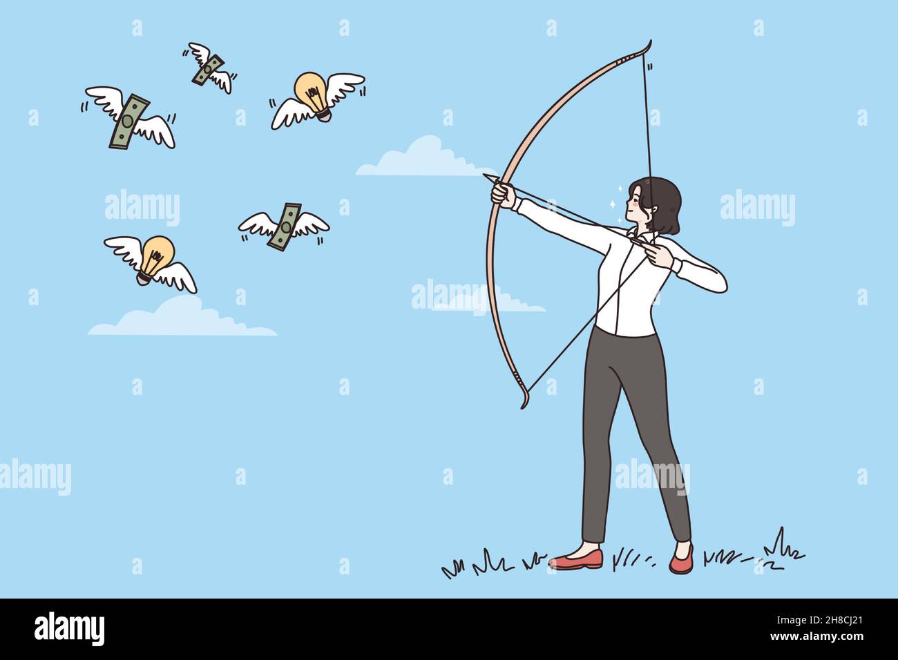 Shoot birds Stock Vector Images - Alamy