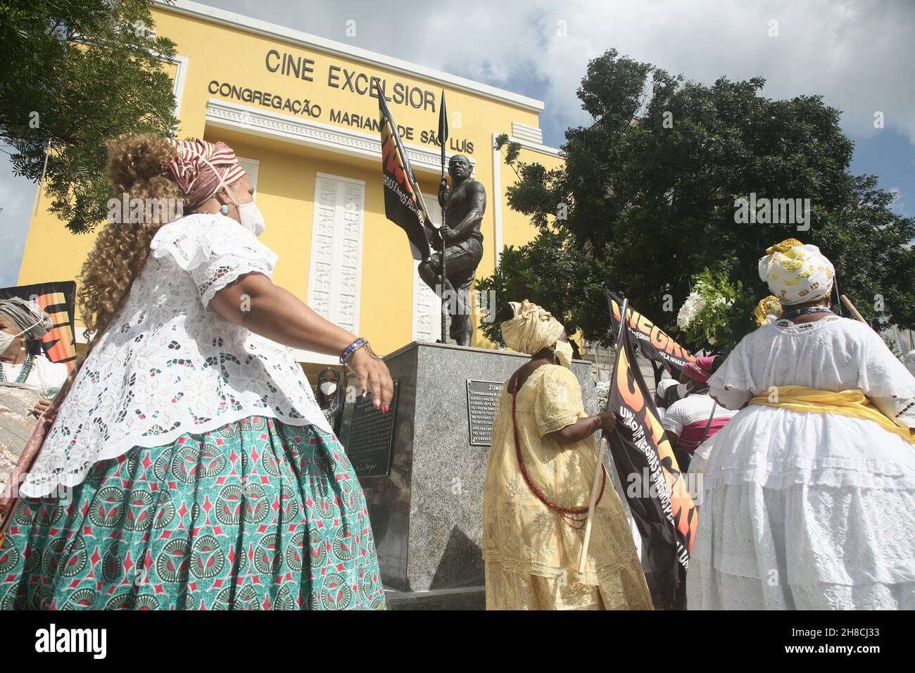 salvador, bahia, brazil - november 20, 2021: Candomble members and ...