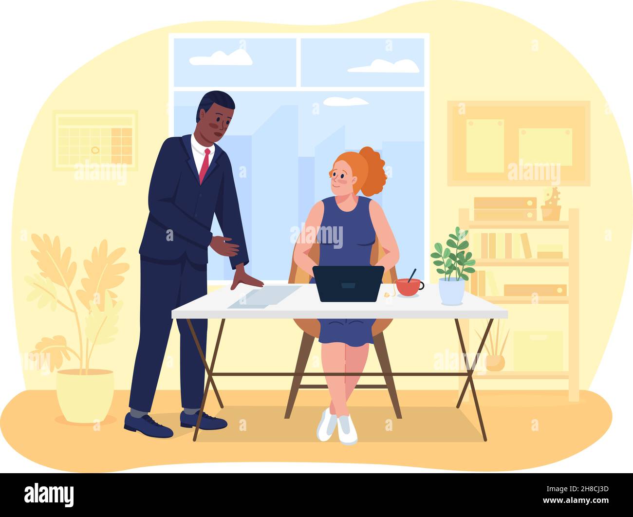 Helpful advice cartoon Cut Out Stock Images & Pictures - Alamy