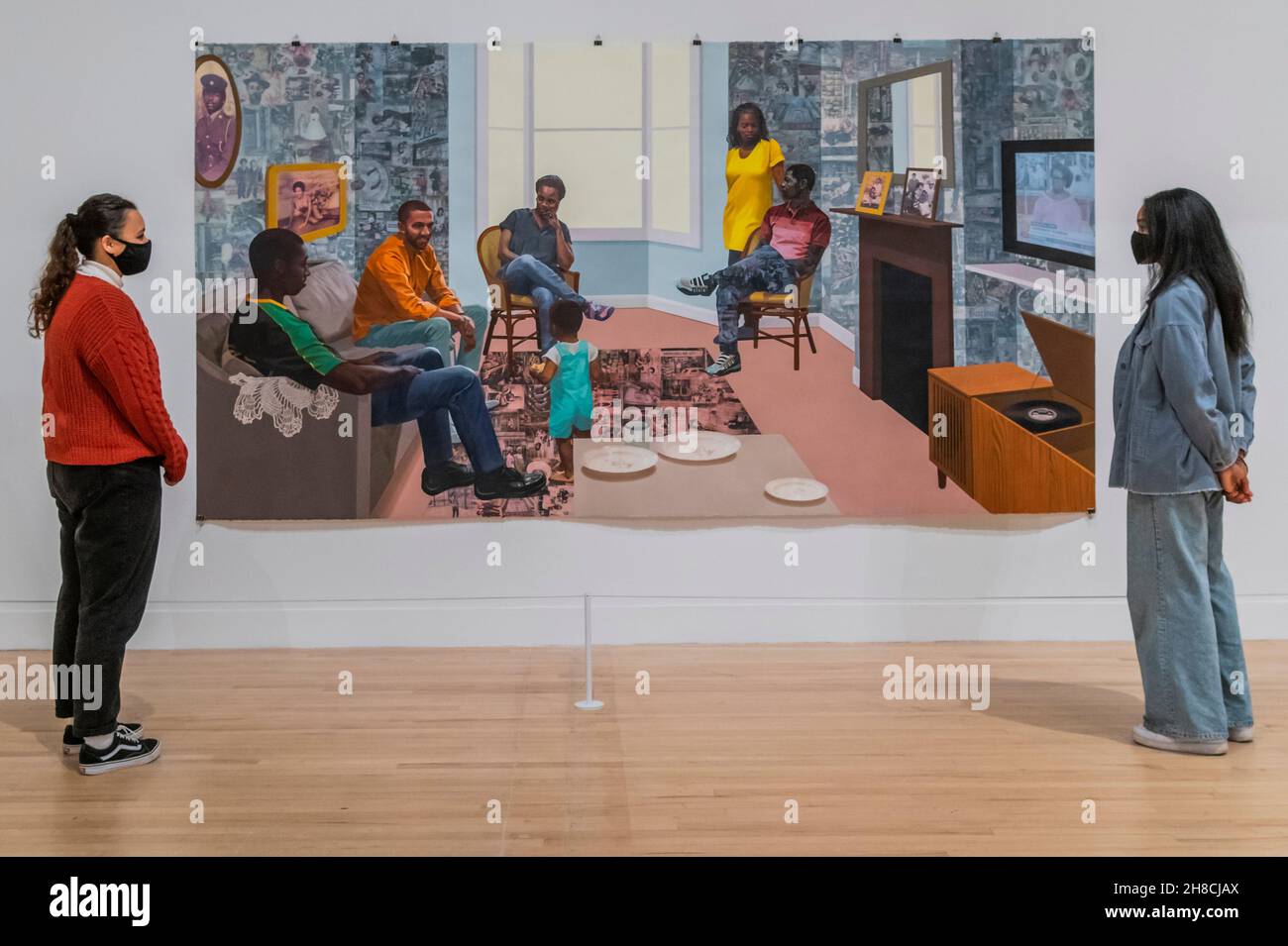 London, UK. 29th Nov, 2021. Njideka Akunyili Crosby's large-scale work ...