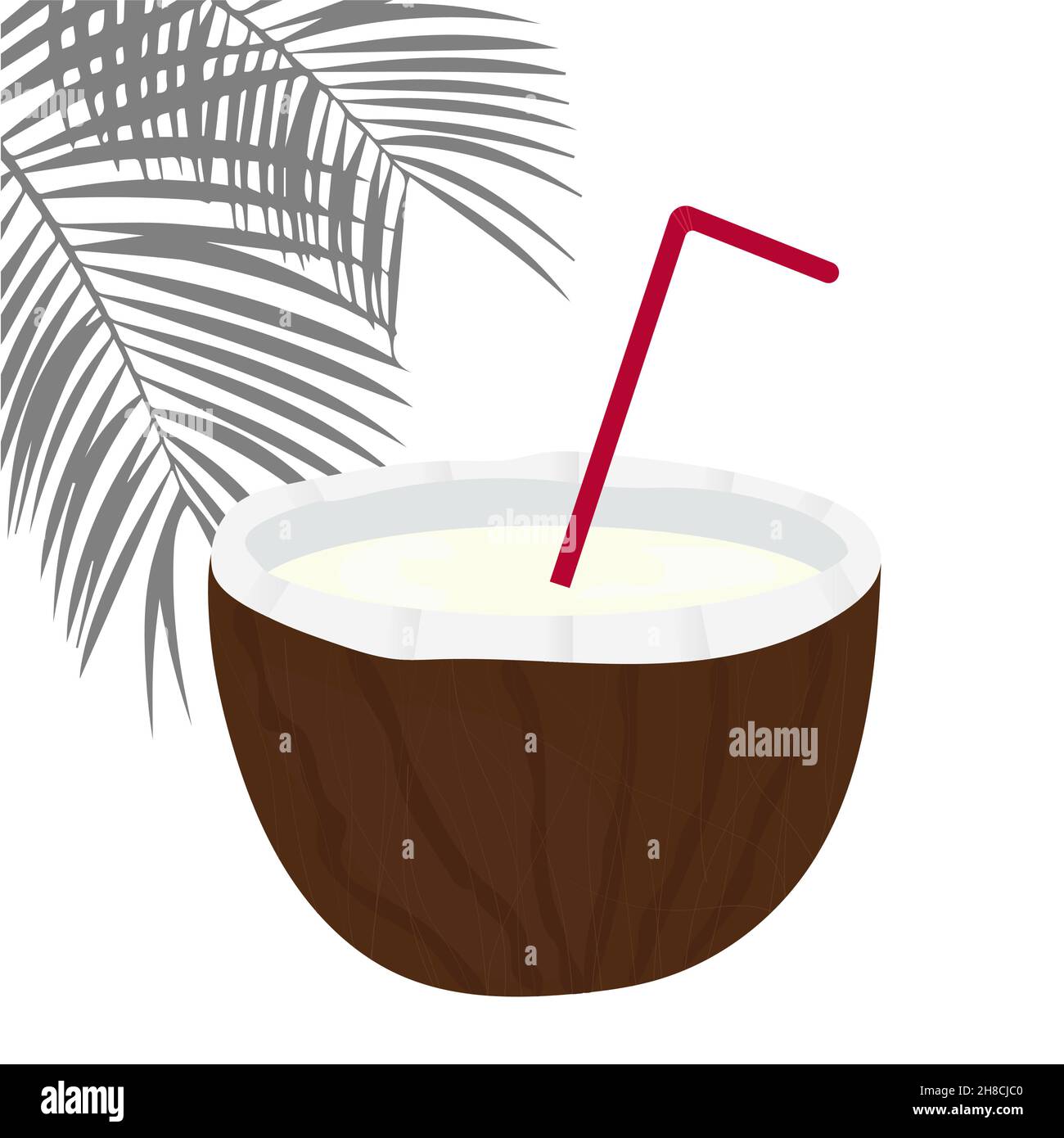 Straw and palm leaf Stock Vector Images - Alamy