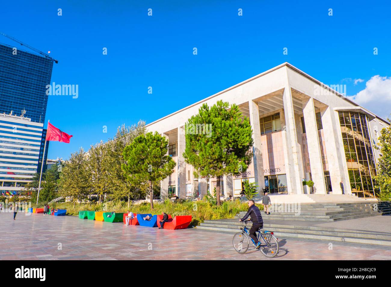 Sheshi Skanderbeg, Sheshi Skenderbej, Tirana, Albania Stock Photo - Alamy