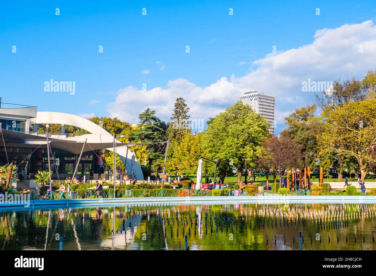 Taiwan pool and complex, Parku Rinia, Youth park, Tirana, Albania Stock ...