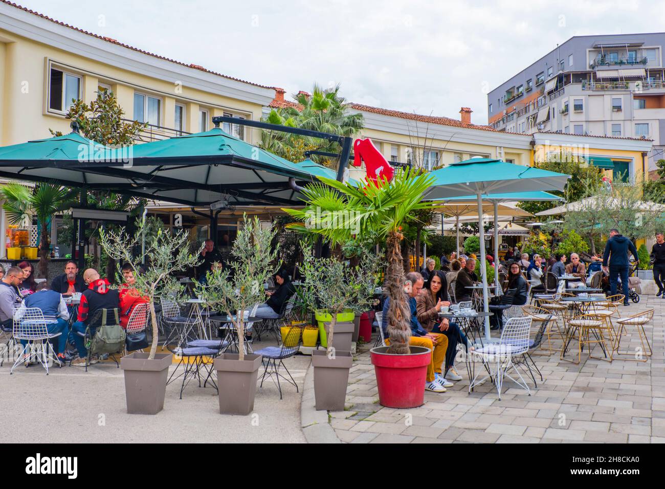 Sheshi Avni Rustemi, Tirana, Albania Stock Photo - Alamy