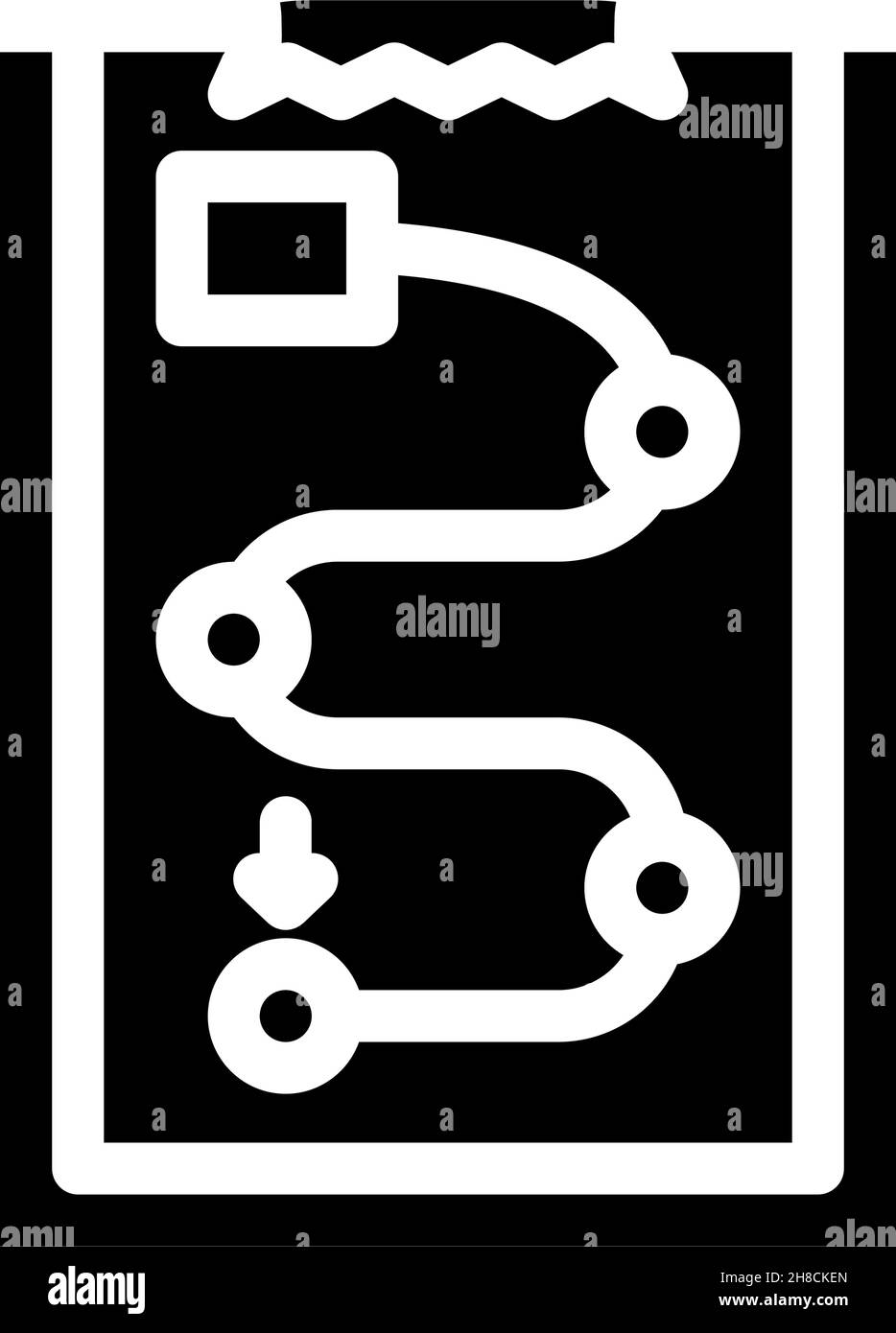 logistics service monitoring glyph icon vector illustration Stock ...