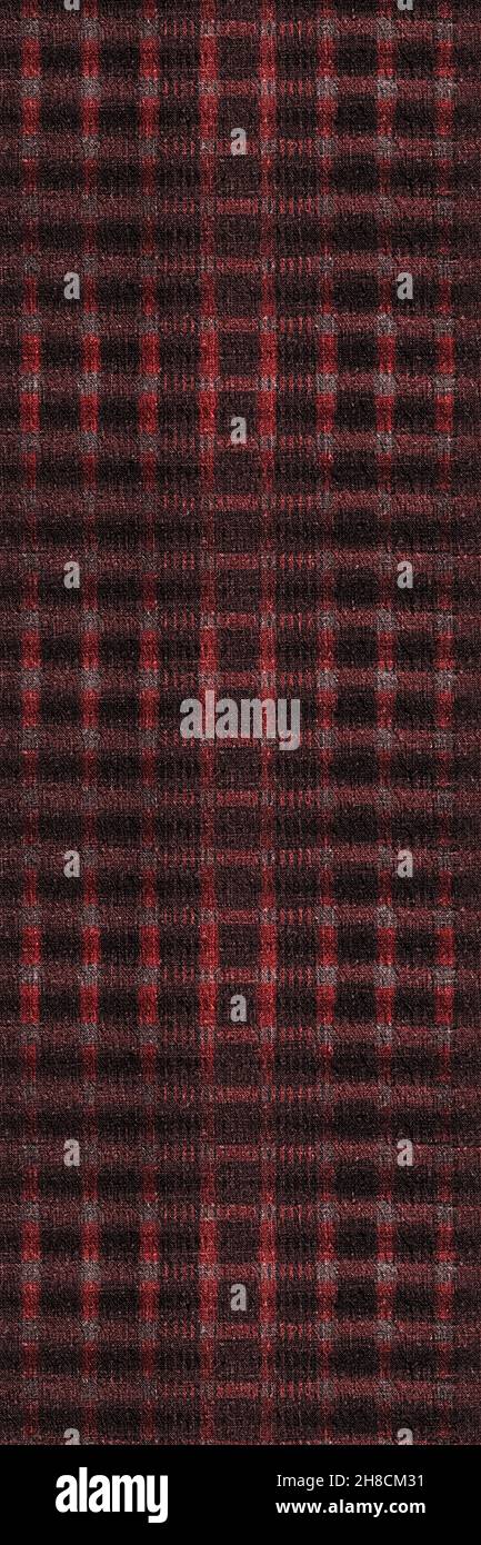 Retro red black buffalo plaid check seamless border pattern ...