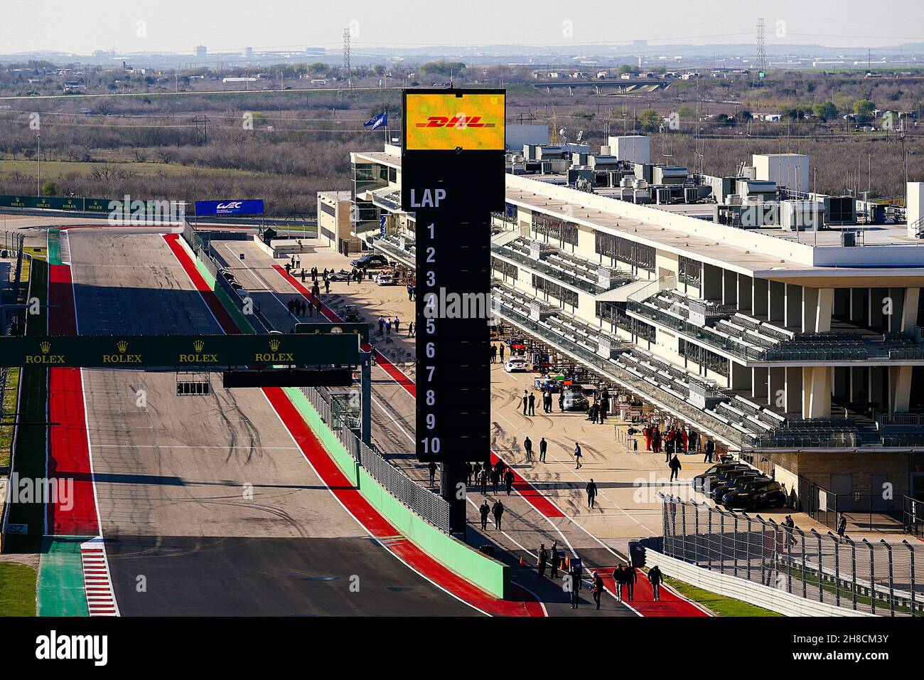 A view of the track at the Circuit of the Americas in Austin, Texas ...