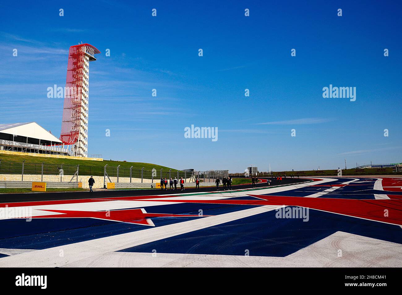 A view of the track at the Circuit of the Americas in Austin, Texas ...