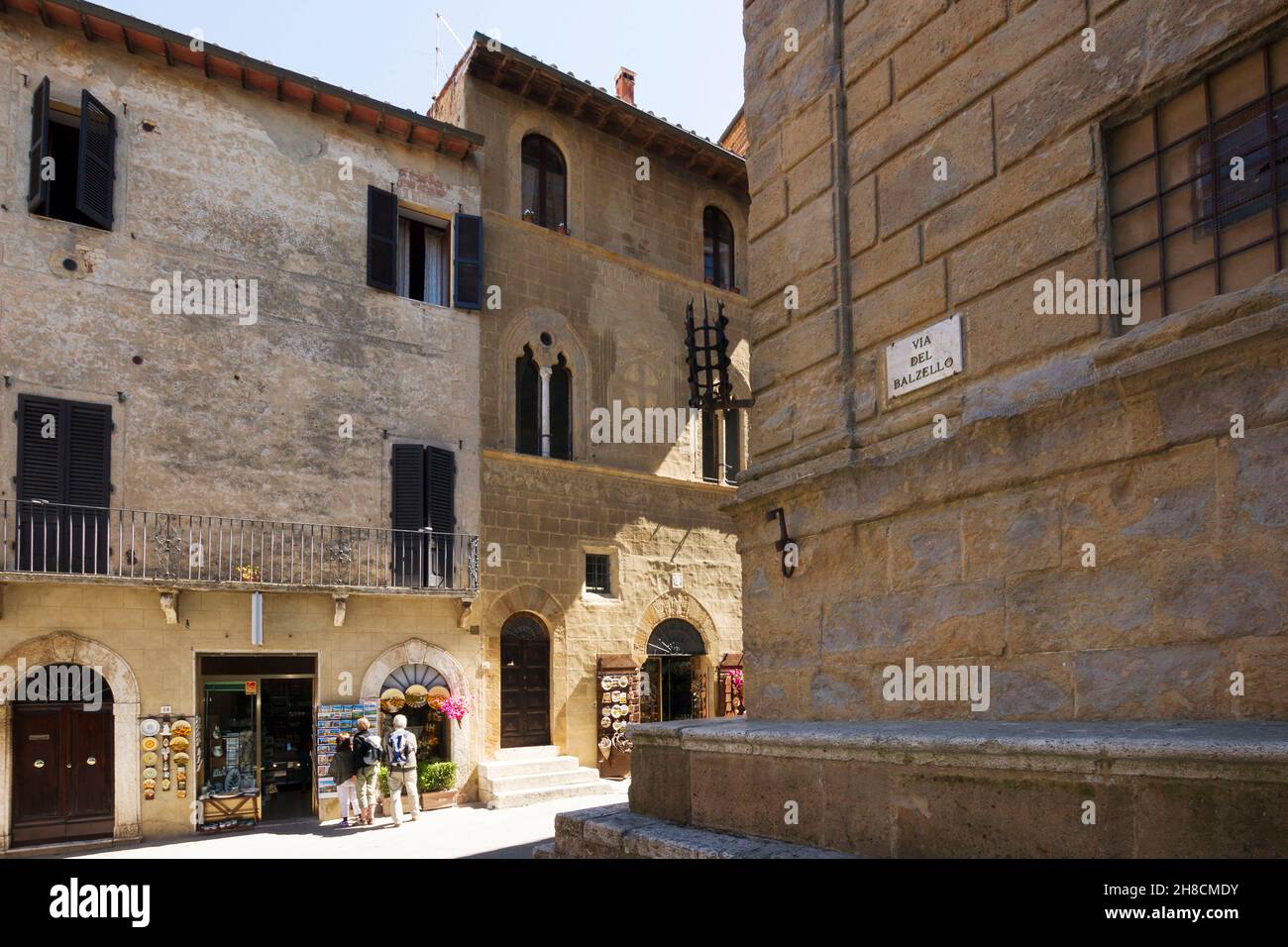 Old Town, Via del Balzello street, Pienza, UNESCO, World Heritage Site ...