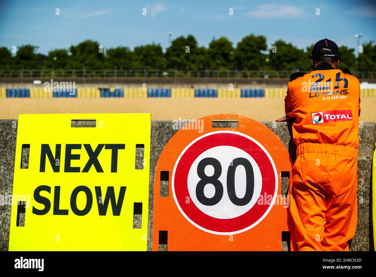 A view of the track at the Circuit des 24 Heures du Mans Stock Photo ...