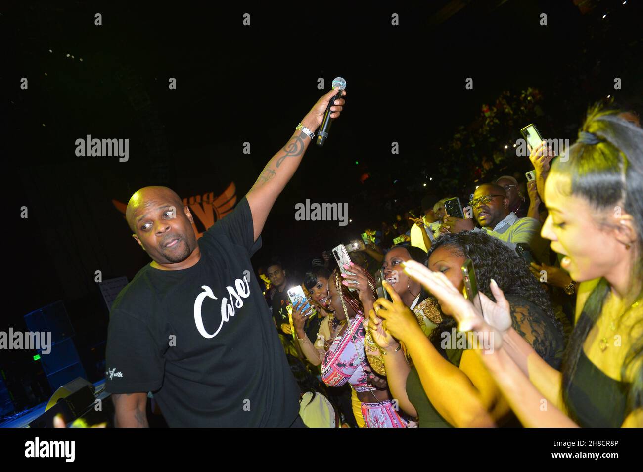 R&B singer Case performs live on stage during the 90's Kickback Concert ...