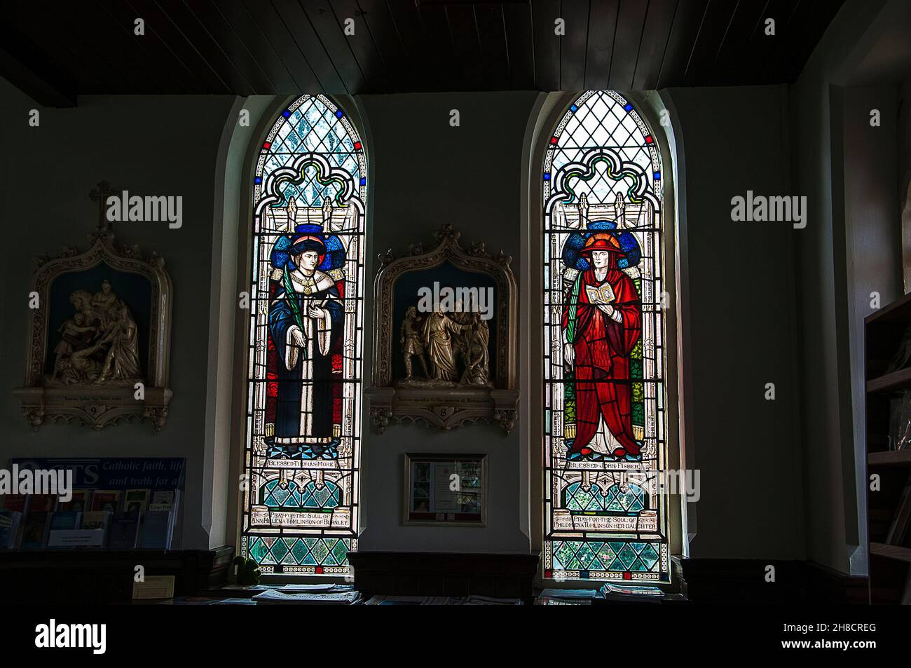 All Hallows Church in the village of Great Mitton, Lancashire.The ...