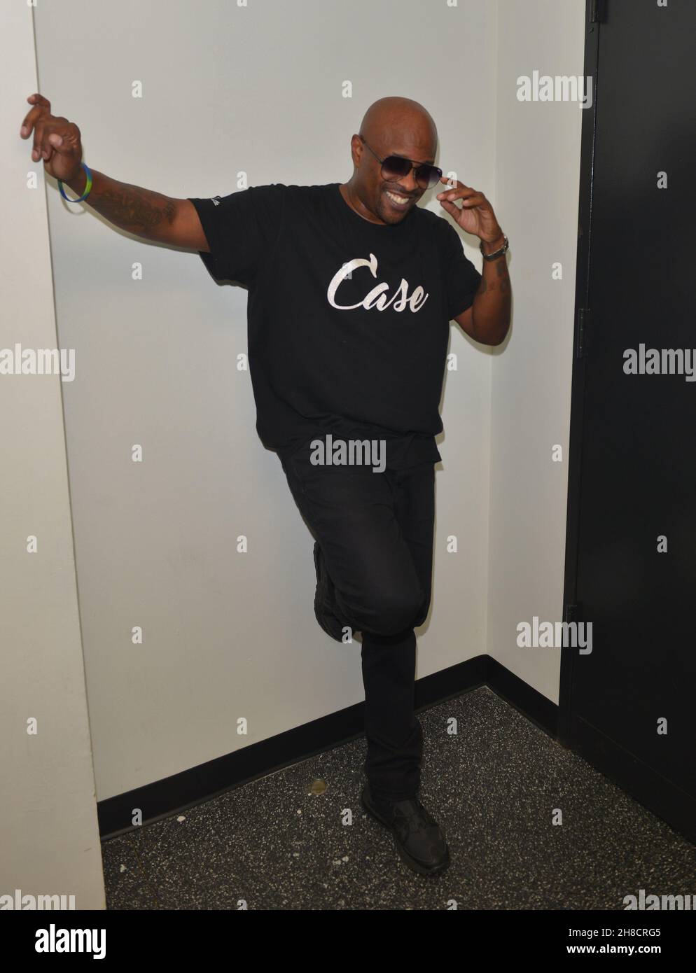 R&B singer Case poses for picture backstage during the 90's Kickback ...