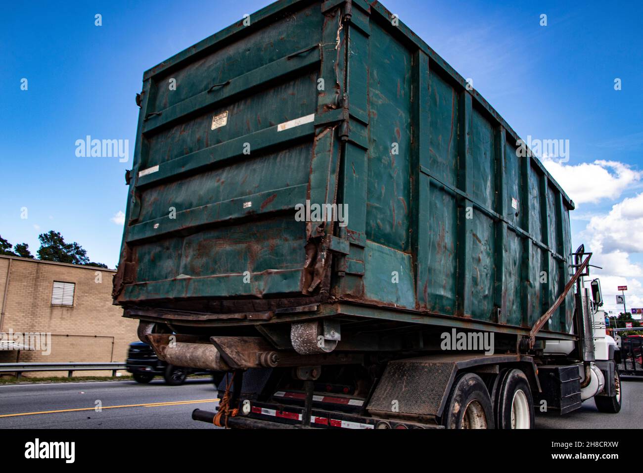 Back of a rubbish truck hi-res stock photography and images - Alamy