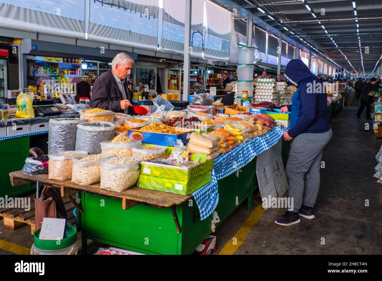 Bit Pazar, covered food market, Stara Čaršija, Old Bazaar, Skopje ...