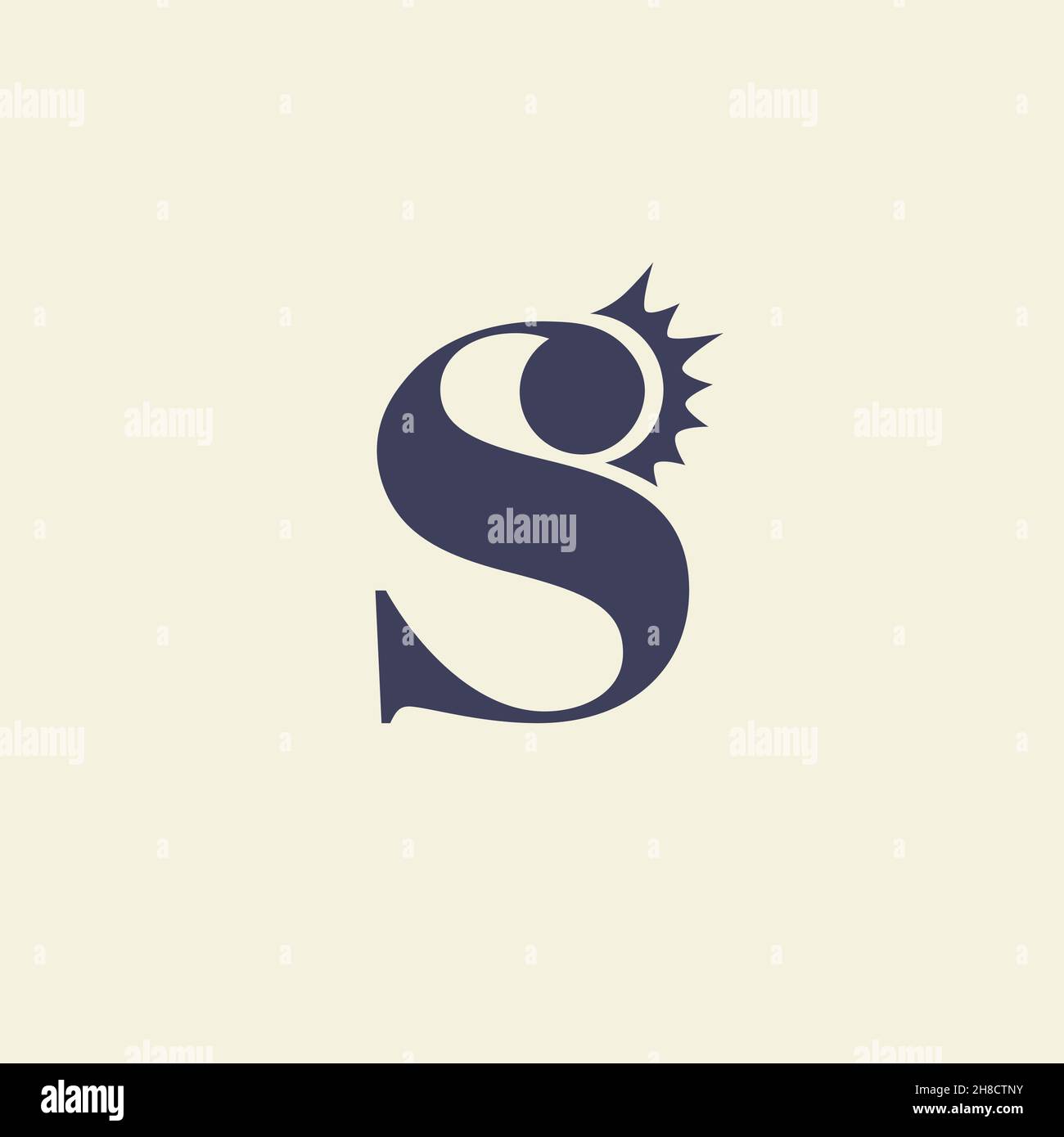 Letter S light logo design template. Stock vector illustration isolated ...