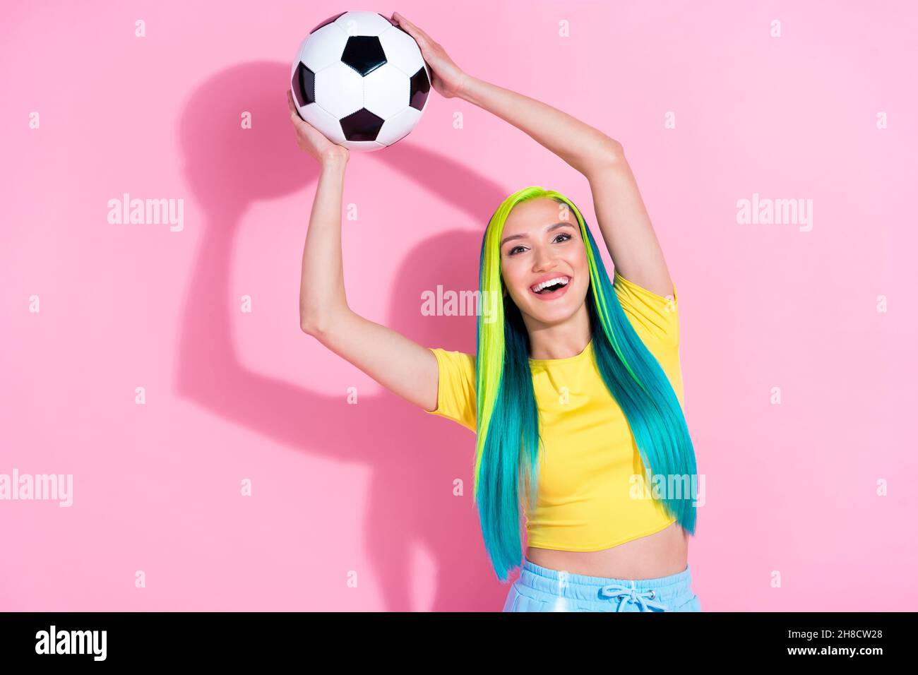 Soccer girl goal catch hi-res stock photography and images - Alamy