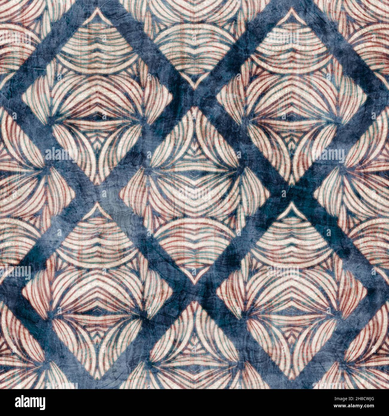 Seamless damask flourish motif Victorian style surface pattern design ...