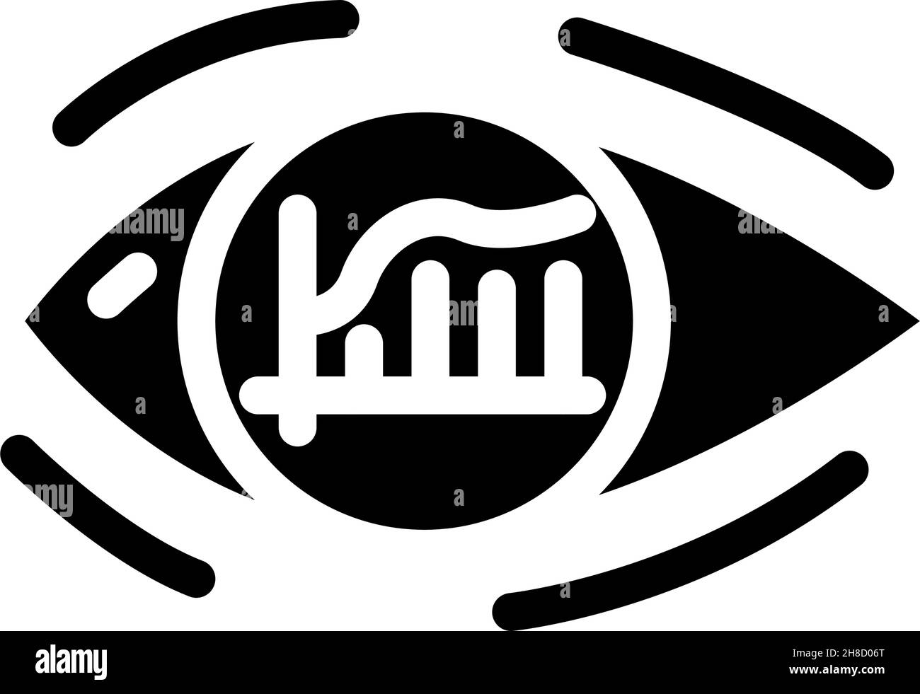 financial vision glyph icon vector illustration Stock Vector Image ...