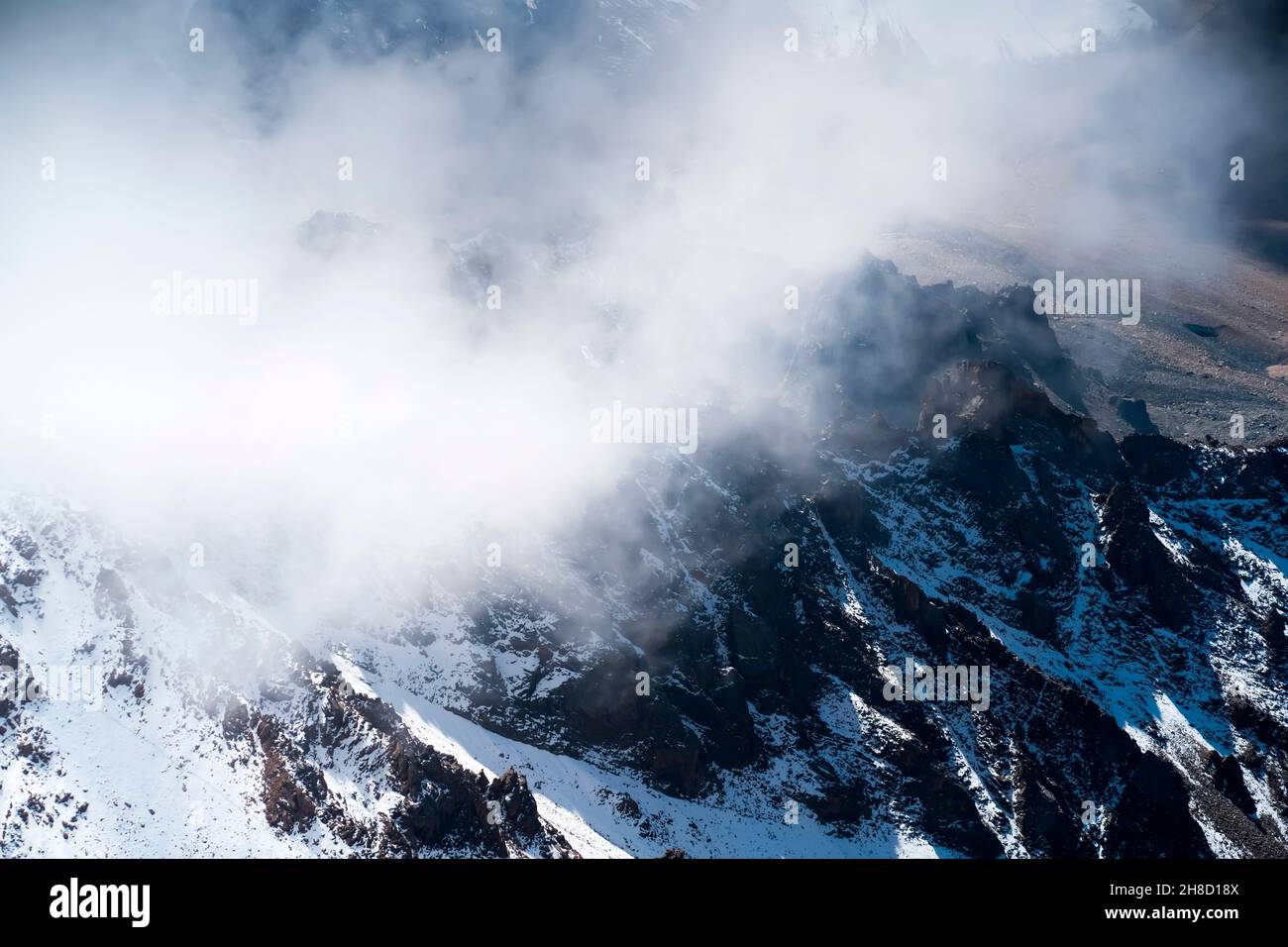 Glacier top view hi-res stock photography and images - Alamy