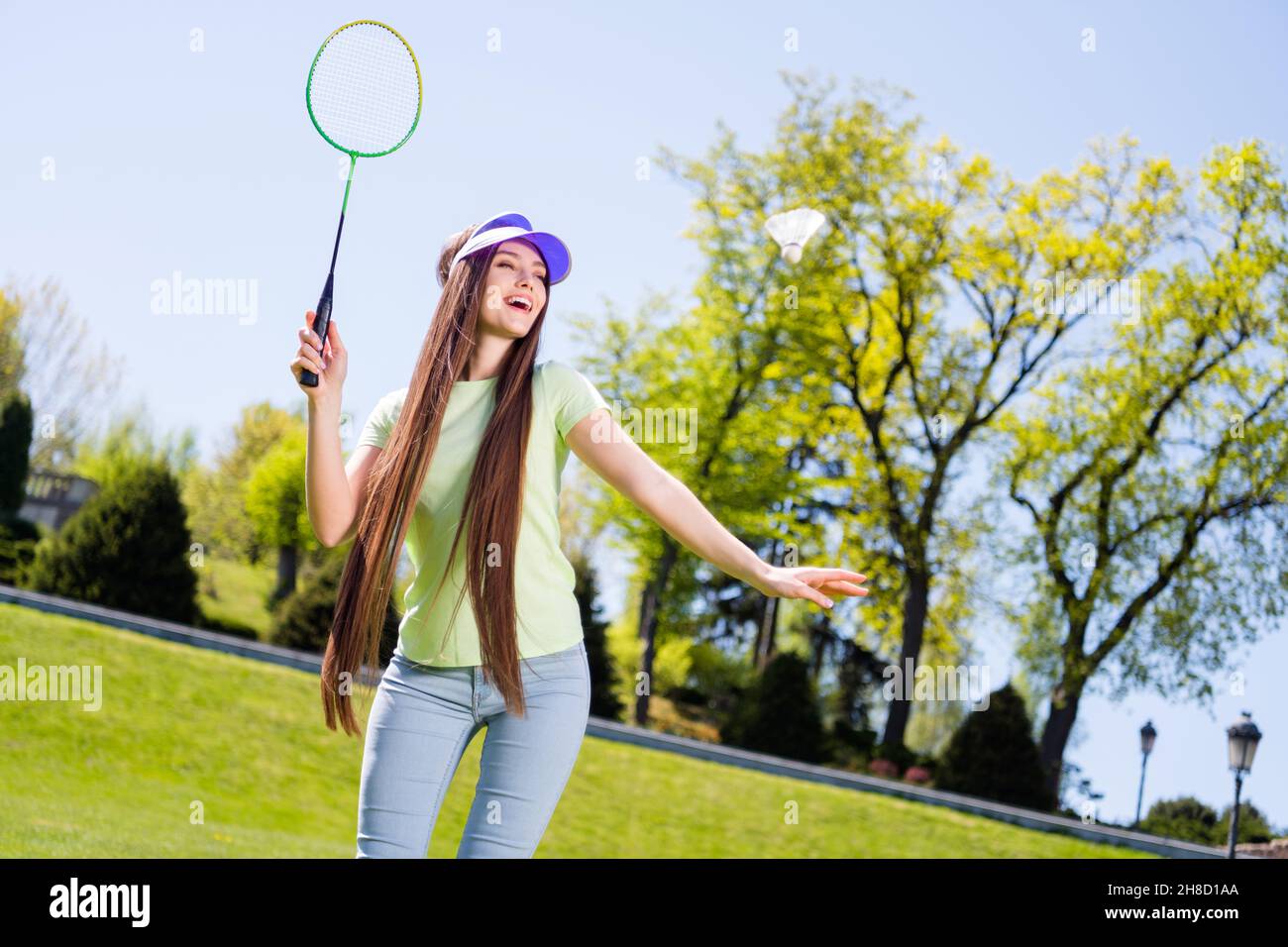 Air badminton hi-res stock photography and images - Alamy