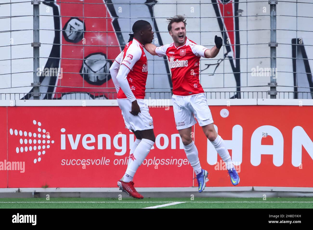 MAASTRICHT, NETHERLANDS - NOVEMBER 29: Mitchy Ntelo of MVV Maastricht ...