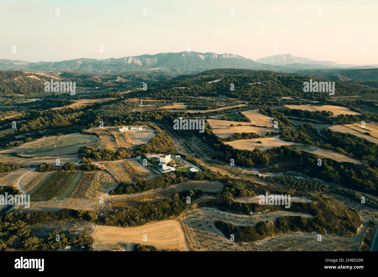 Southern European landscape Stock Photo - Alamy