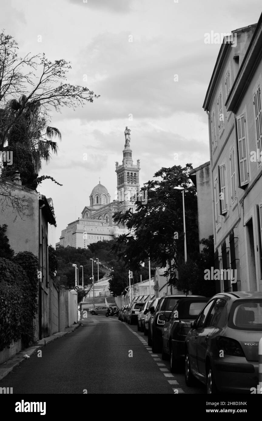 Old city marseille france Black and White Stock Photos & Images - Alamy